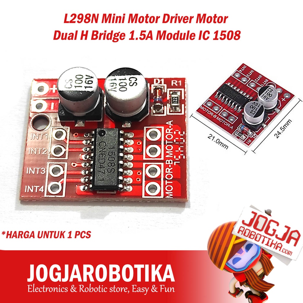 L298n Mini Motor Driver Motor Dual H Bridge 1.5A Module IC 1508 ...