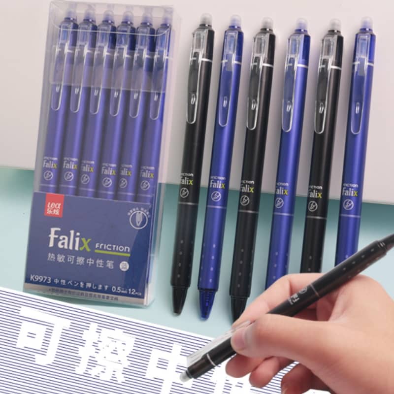 Falix Friction Pilot Ball Pen Erasable Pen 0.5mm Student Supplies ...