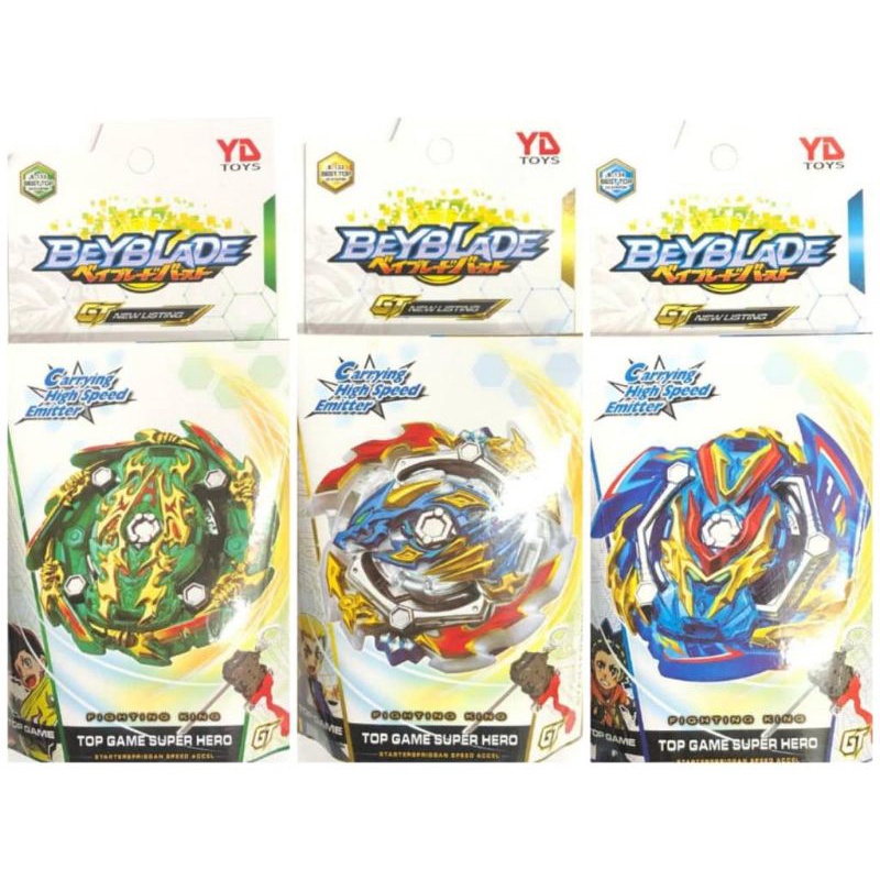 WRC7088 BEYBLADE YD 3455 B-133 B-134 B-135 WITH LAUNCHER BEYBLADE ...