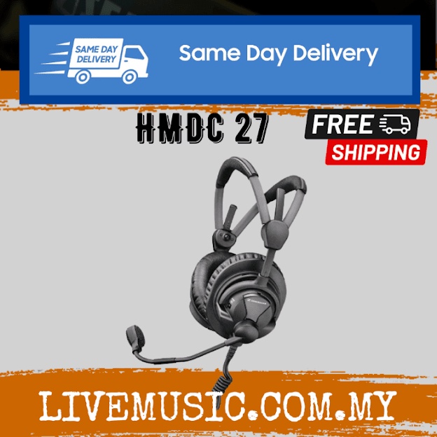 Sennheiser HMDC 27 Professional Broadcast Headset ( HMDC27 / HMDC-27 ...