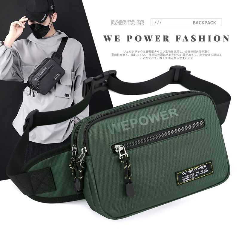 Ready Stock!! WE POWER Fashion Men Waist Bag Pouch Bag Chest Bag Sport ...