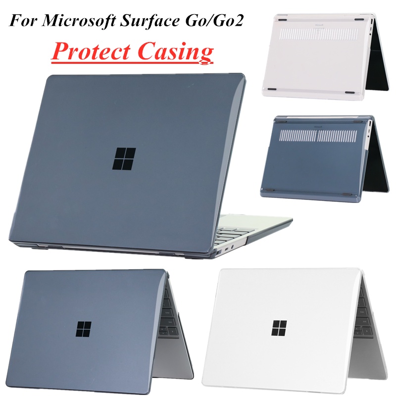 For Microsoft Surface Laptop Go/Go2 Glossy Shockproof PC Plastic Shell ...