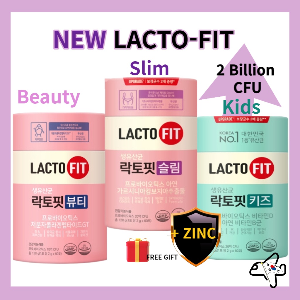 🌸Lacto-fit🌸NEW Chong Kun Dang Lacto-fit Korean Probiotics Kids/ Slim ...