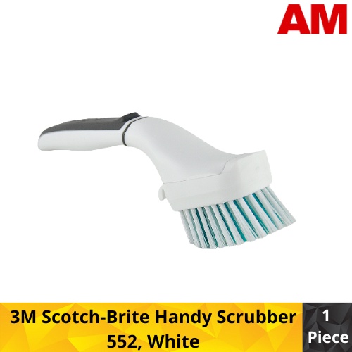 3M Scotch Brite Handy Brush Scrubber - Ergonomic Soft-Touch Grip Handle ...