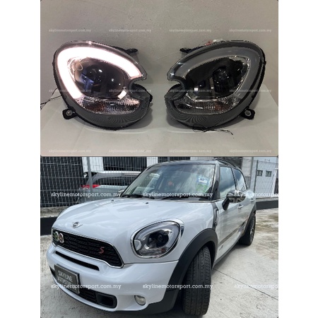 Mini Countryman R60 Head Lamp Light Projector DRL Led 100% Taiwan 2010 ...