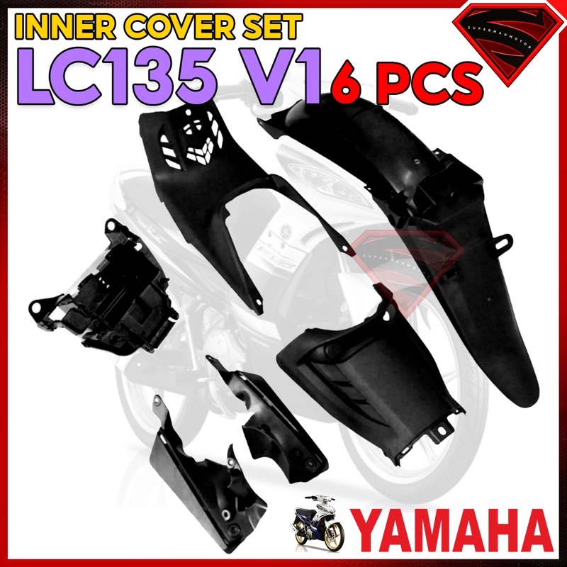 INNER HITAM COVER HITAM YAMAHA LC135 OLD / LC 135 V1 6 PCS HLD FULL SET | Shopee Malaysia
