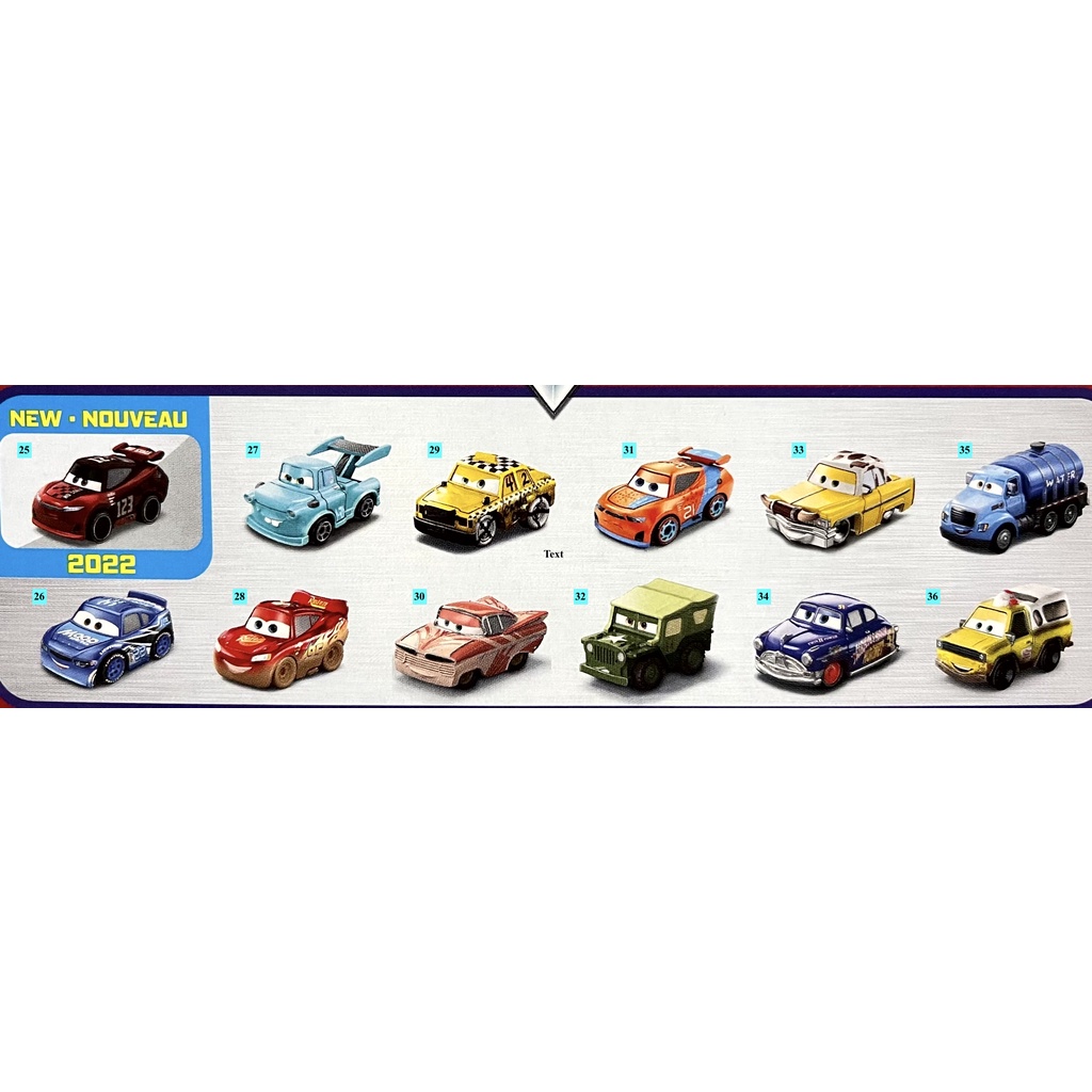 Disney Pixar CARS - Mini Racers Series 3 2022 BLIND BOX | Shopee Malaysia