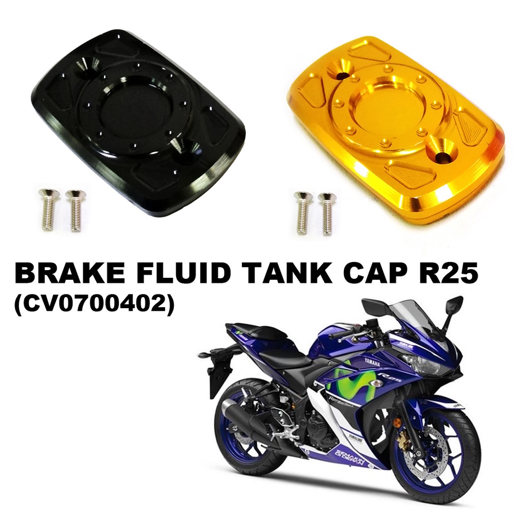 Master Cylinder Cover Penutup Brake Pump Fluid Tank Cap Yamaha R25 ...