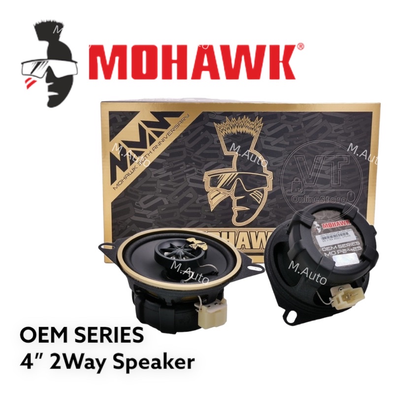 Mohawk OEM M5 4’Inch Plug & Play 2-way Coaxial Speaker | M5-425P2 | Perodua Myvi Axia Bezza Alfa ...