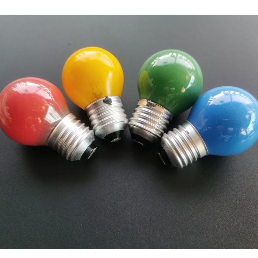 HOLDER E27 15W / 25W COLOR BULB 45MM ROUND MINI COLOUR BULB MENTOL RAYA ...