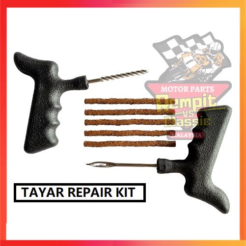 REMPIT TAYAR REPAIR KIT TYPE REPAIR SET TAYAR TUBELESS MOTOR REPAIR KIT ...