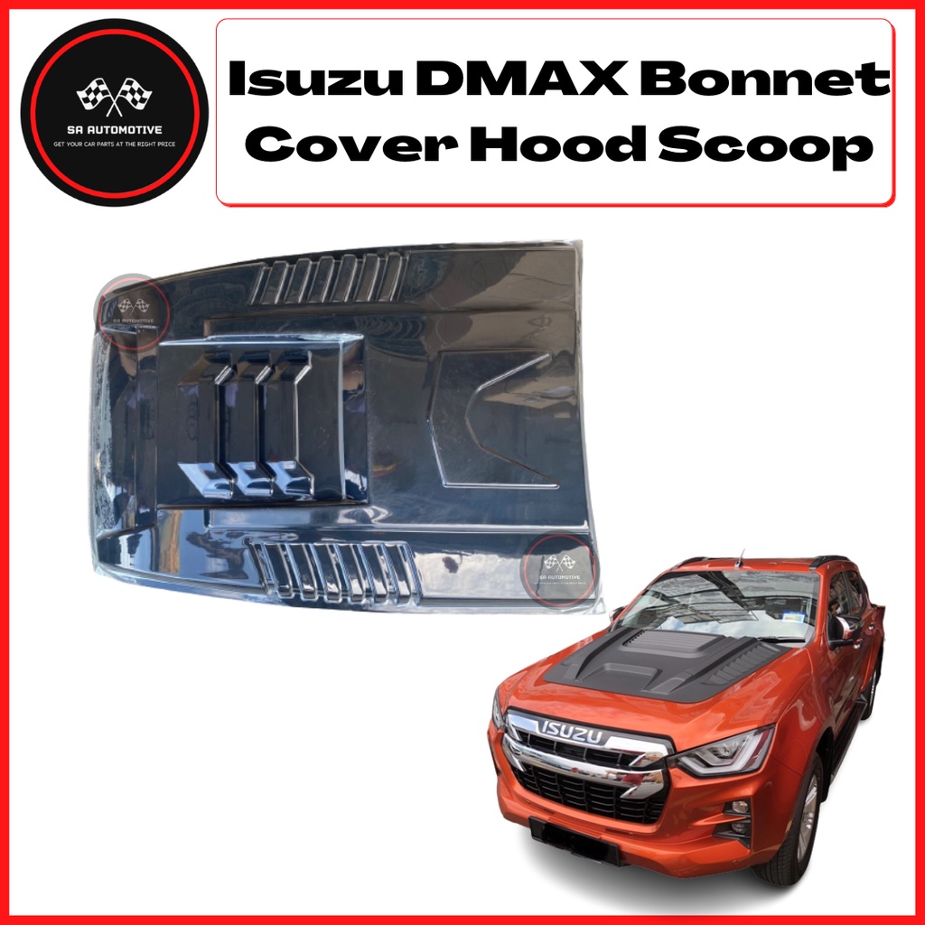 Isuzu DMAX D-MAX 2021 Bonnet Cover Hood Scoop (UV Black) | Shopee Malaysia