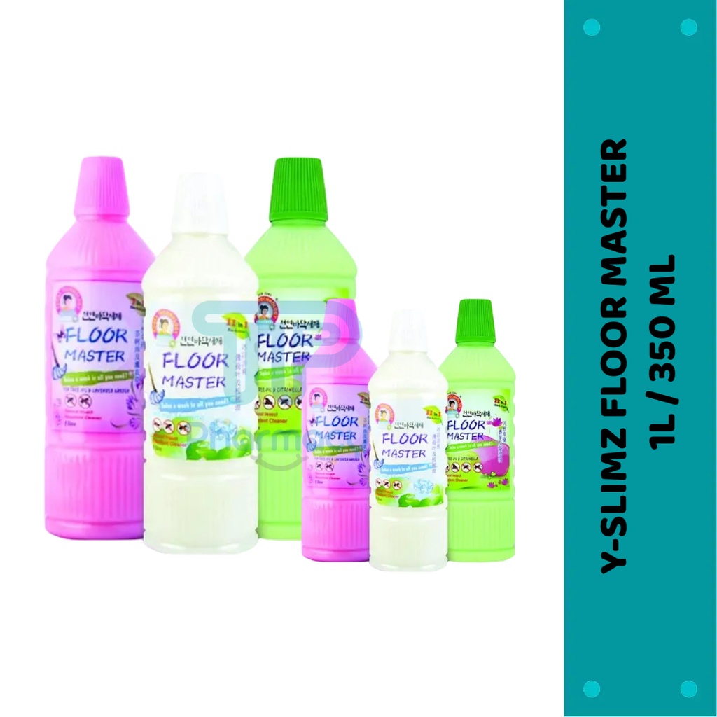 Y-SLIMZ FLOOR MASTER 1L/350ml (TEA TREE OIL & LAVENDER, TEA TREE ...