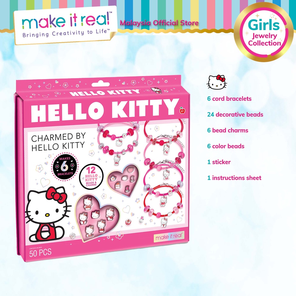 12.12 Sales | Make It Real Hello Kitty Fashion Jewelry Charmed by Hello ...