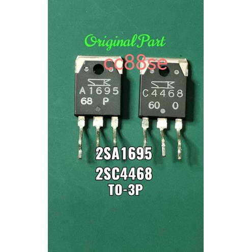 2SA1695 2SC4468 A1695 C4468 TO-3P N-CHANNEL P-CHANNEL POWER TRANSISTOR SANKEN (sold in pair ...