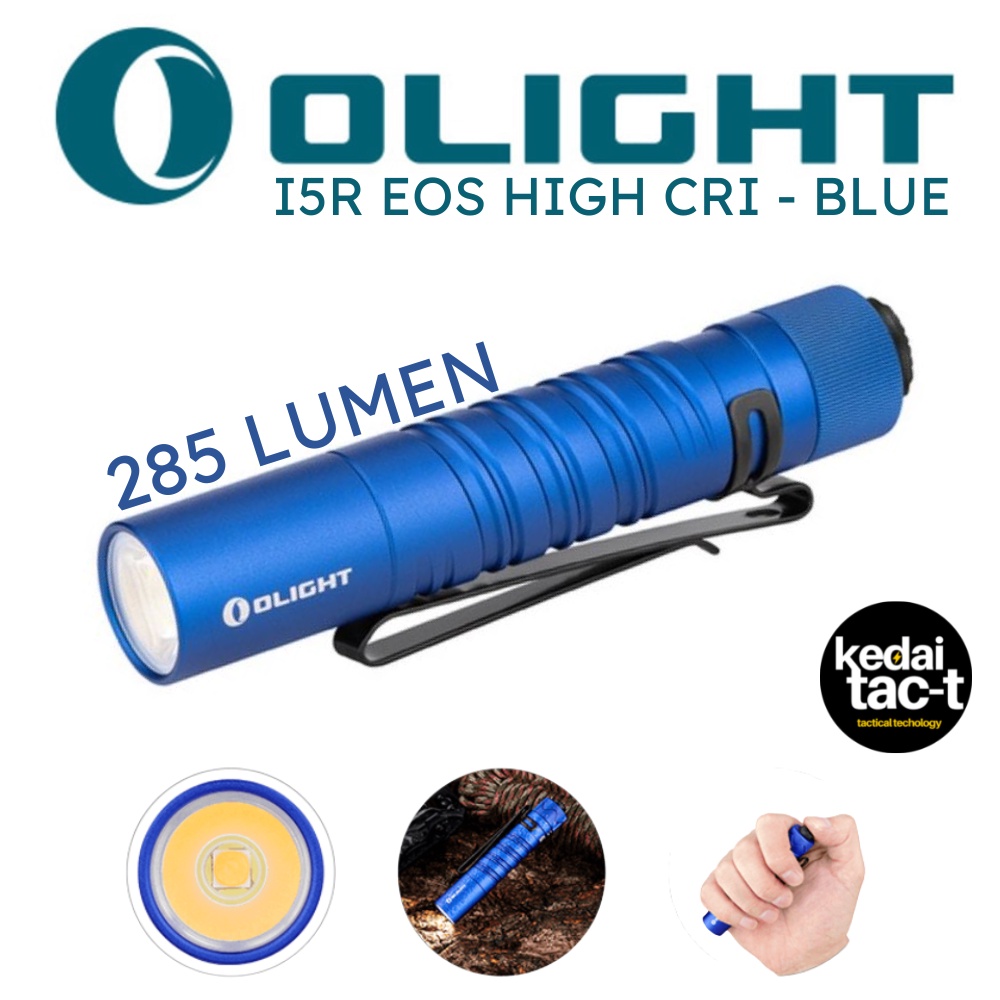 Olight I5R EOS Blue High CRI Rechargeable Tail Switch EDC Flashlight - MALAYSIA READY STOCK ...