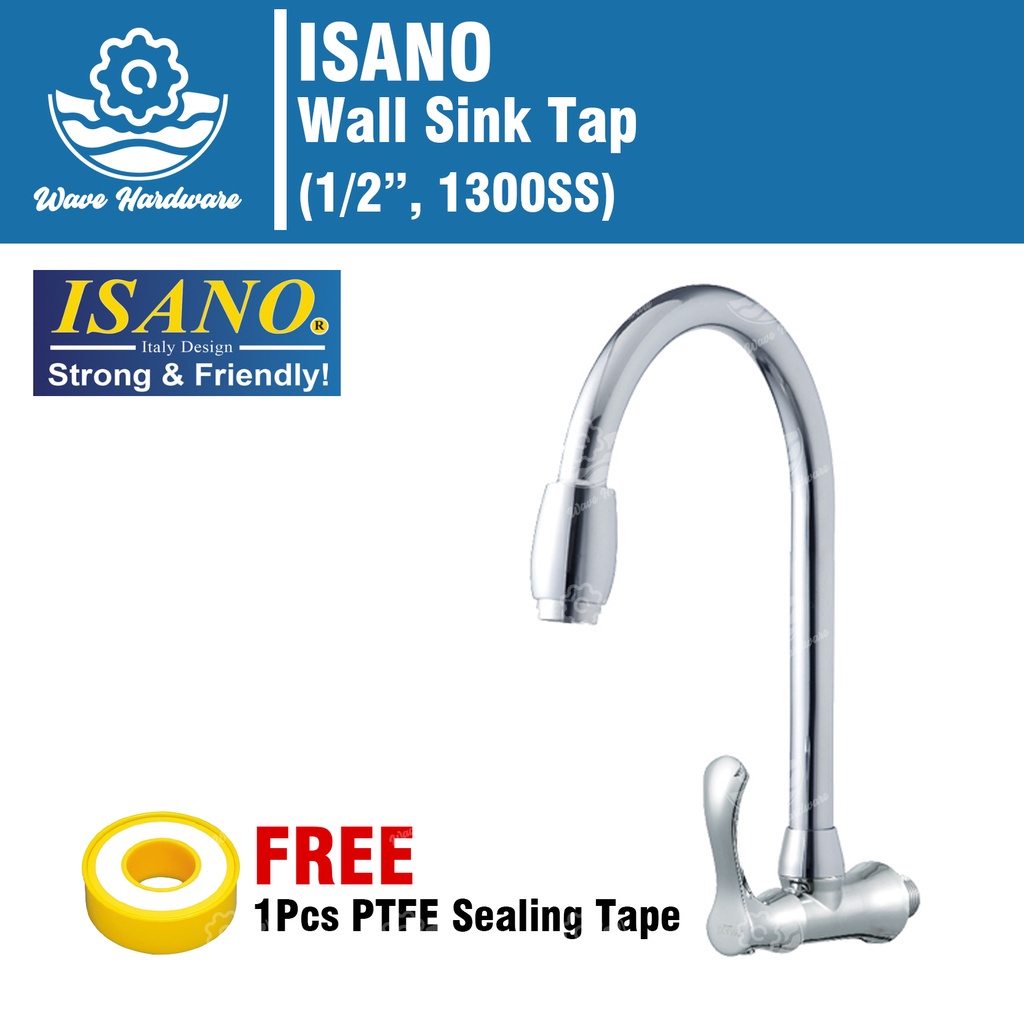 ISANO Wall Sink Tap (1/2 Inch, 1300SS) | Shopee Malaysia