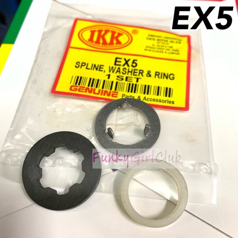 IKK SPLINE WASHER RING SET HONDA EX5 DREAM WAVE100 WAVE CLUTCH FIBRE FIBER SET SPARE PART ...