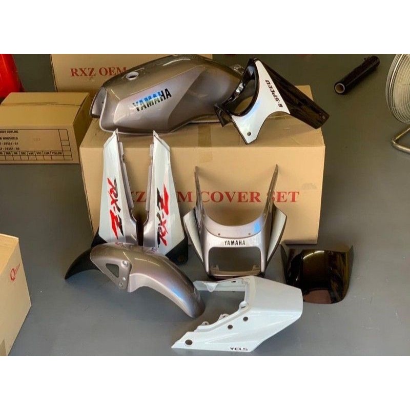 OEM BODY COVER SET RXZ 135 BOSCH MILI MODEL 7 DVC PURPLE / DBC BLUE ...