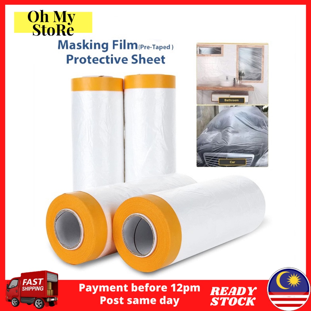 Plastic Masking Film Protective Cover Funiture Wall Car Painting ...