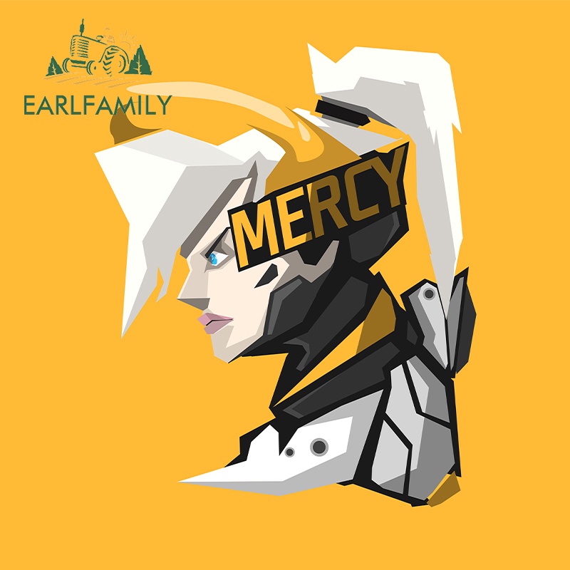 EARLFAMILY 13cm x 10.7cm Mercy Angel Doctor Car Sticker Amusing ...