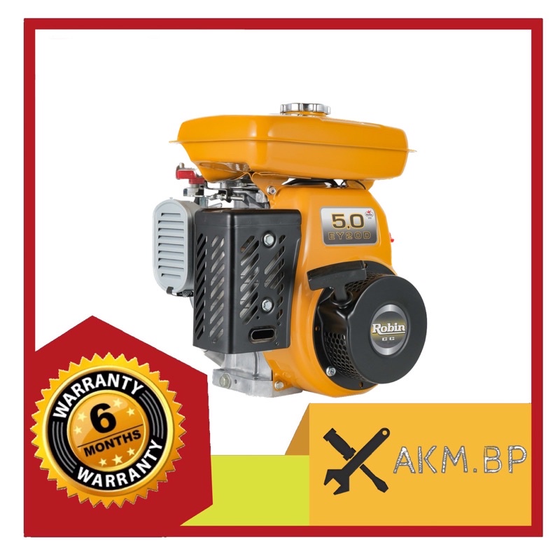 ROBIN EY20-3D 5.0HP PETROL / GASOLINE ENGINE Bare Engine only | Shopee ...