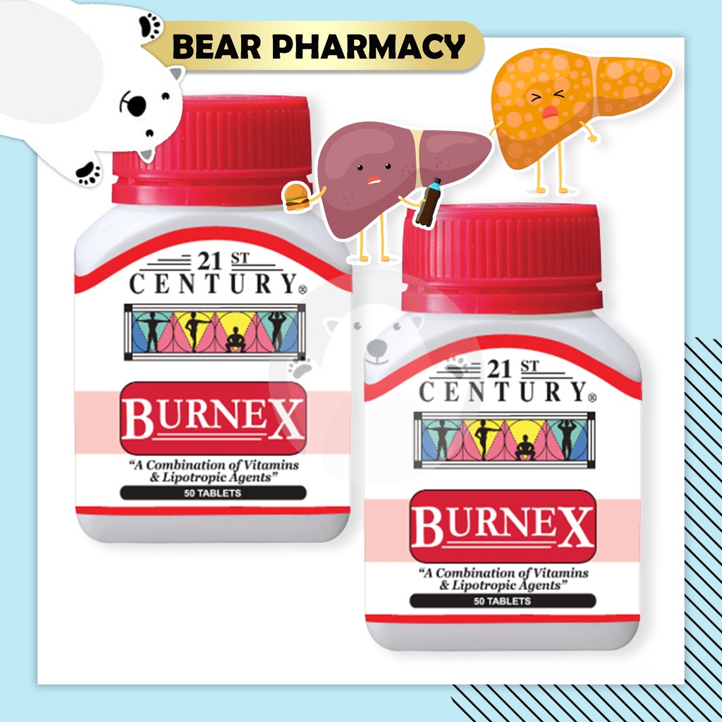 21ST CENTURY Burnex 50's/ 2x50's [Exp: 12/2024] Fatty Liver, Detox ...