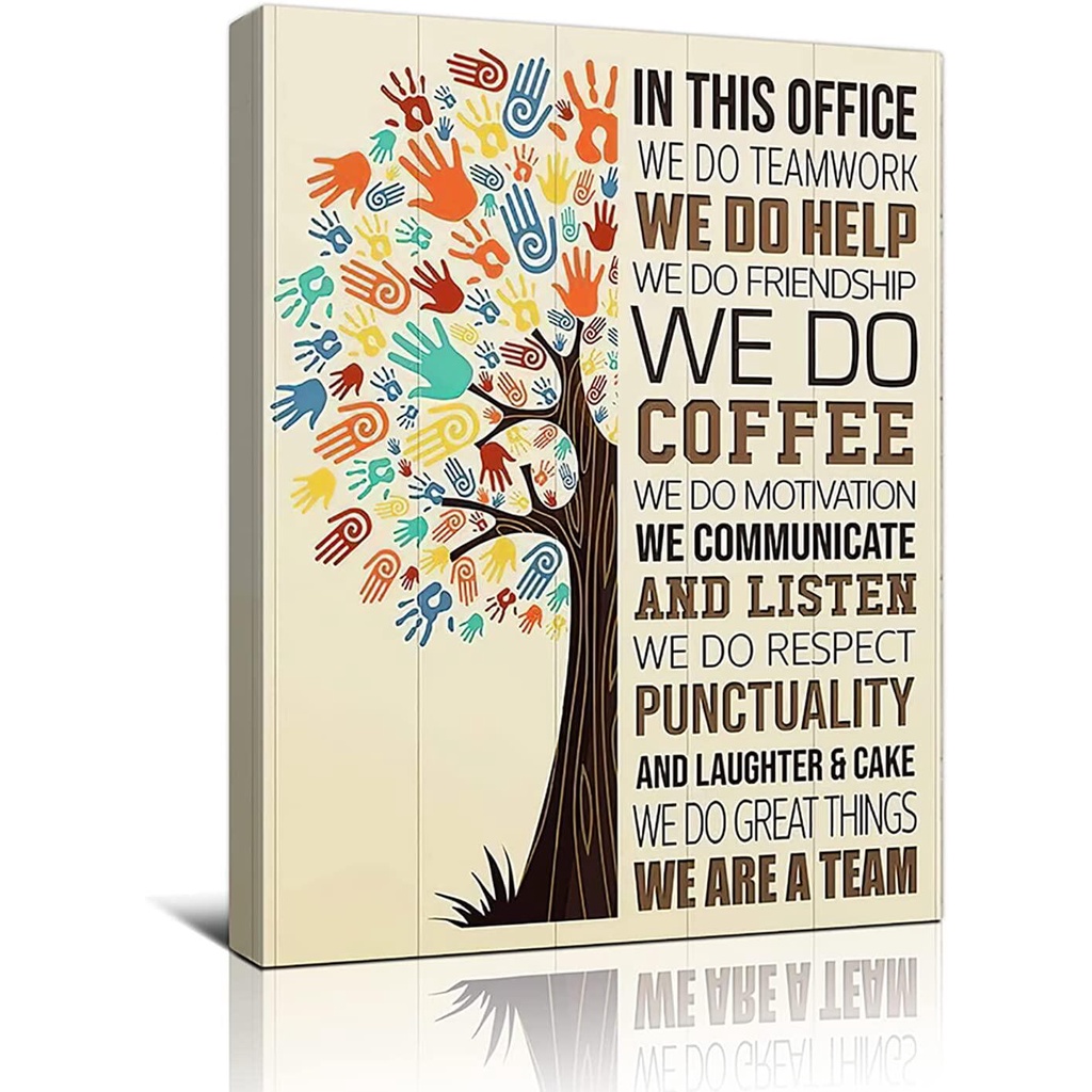 Inspirational Wall Art For Office Motivational Teamwork Poster Quotes ...