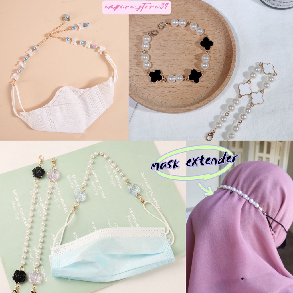 Hijab mask extender/ mask chain/ Mask extender /mask chain Mask Rope ...