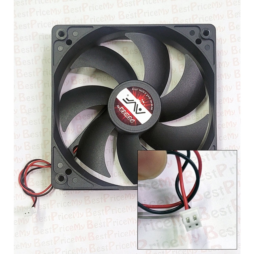 Original AVF BOK 120mm 12CM DC Brushless PSU Power Supply Computer Case ...