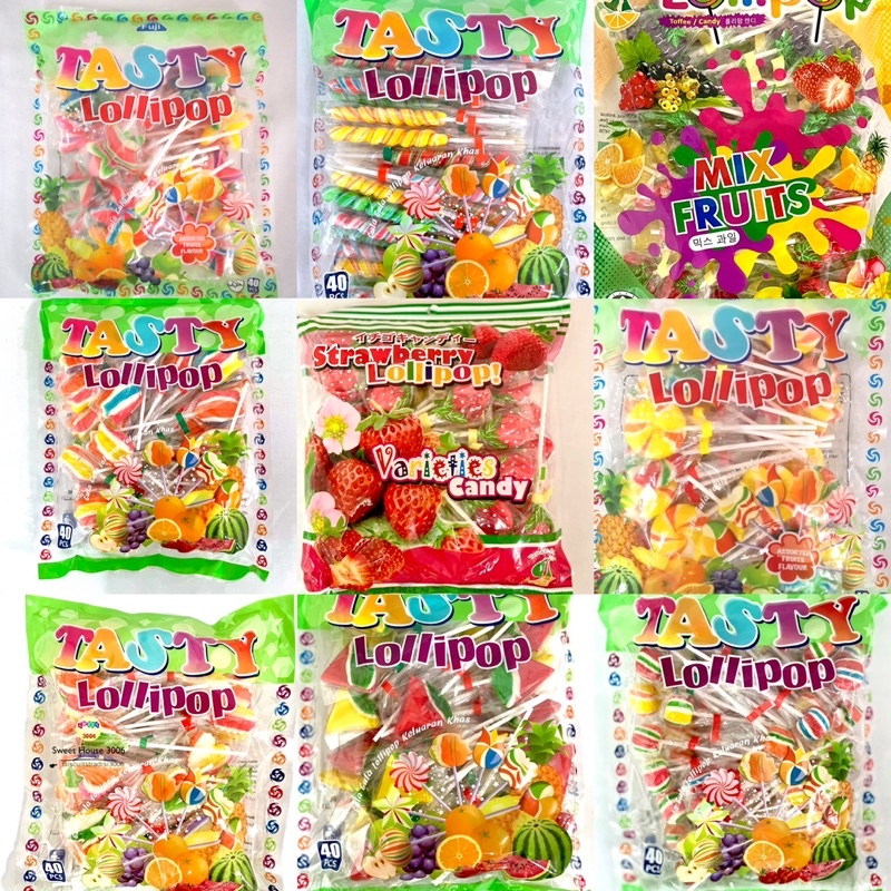 Malaysia 80an 90an Lollipop Series Lucky Star Love String Strawberry ...