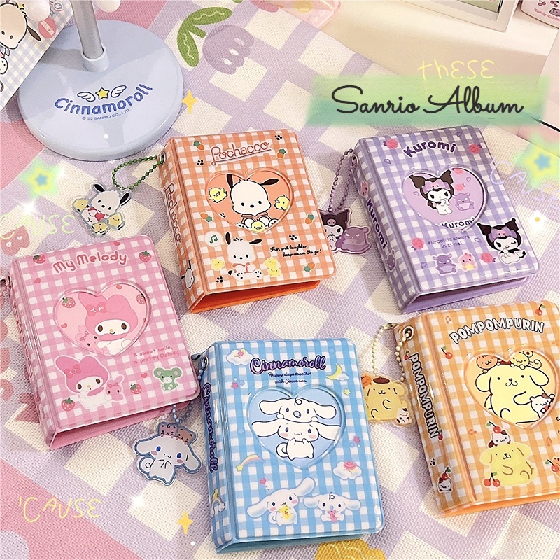 Sanrio 3 Inch Photo Album Cartoon Polaroid Storage Album Idol Photocard ...