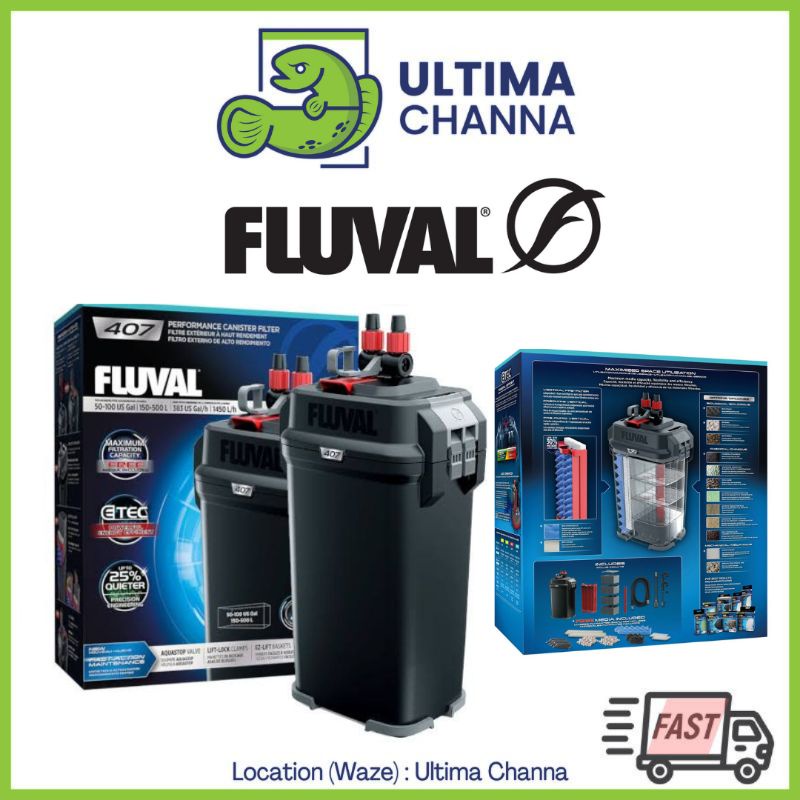 Fluval High Performance Canister Filter (add-on UV light) 107 207 307 ...