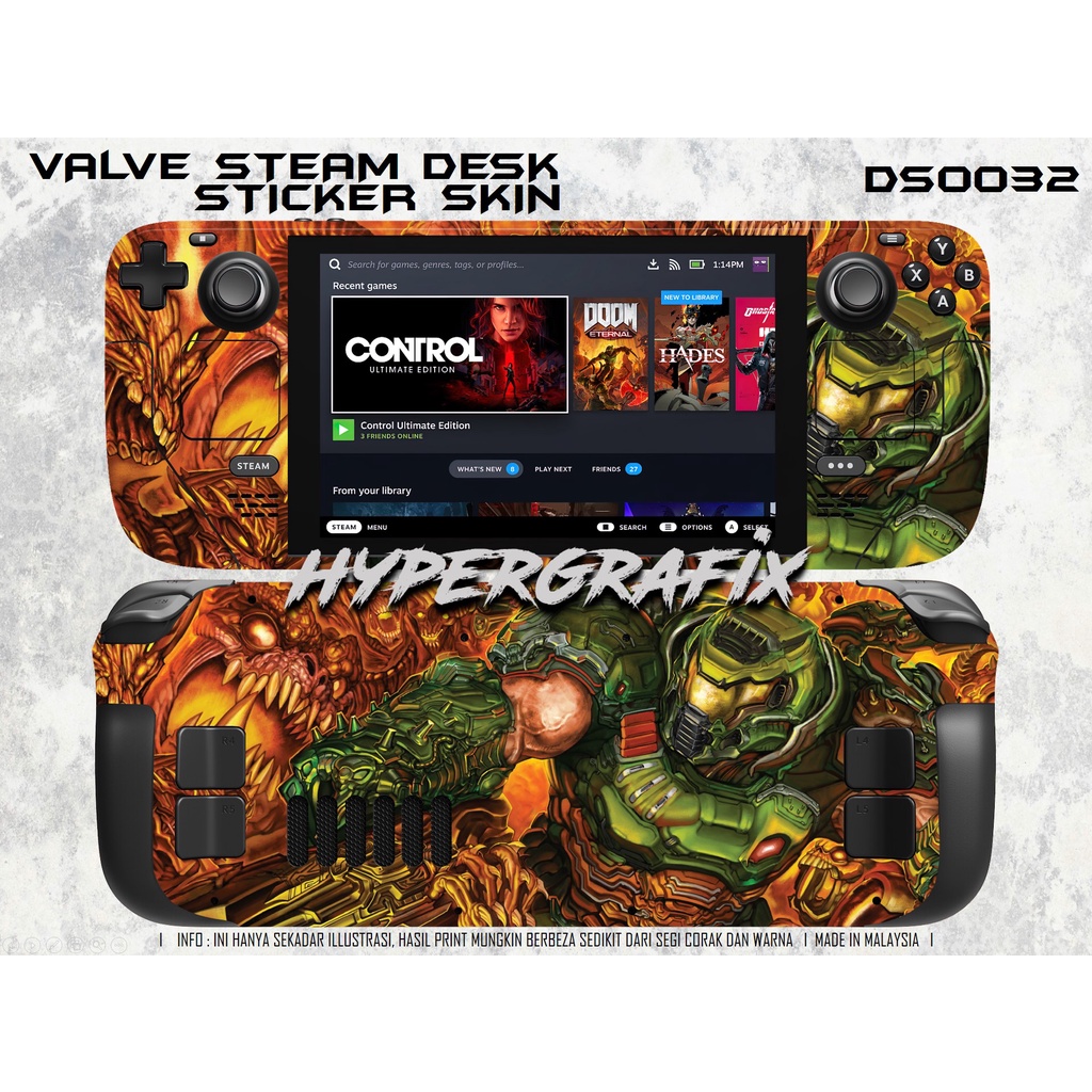 Steam Deck Sticker Skin 0032 | Shopee Malaysia
