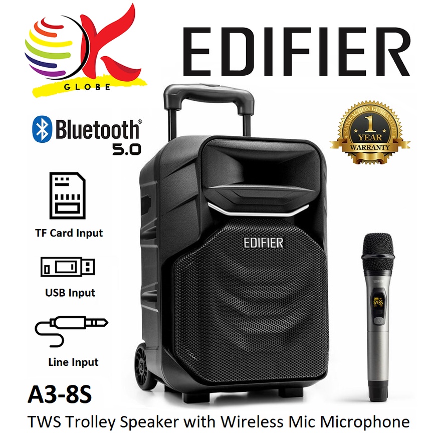 EDIFIER A3-8S TWS MOBILE MULTIMEDIA TROLLEY SPEAKER WITH U-SEGMENT ...