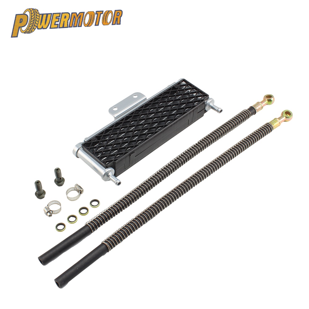 Universal Motorcycle Oil Cooler 4 Row Radiator Dirt Bike for Monkey 50 ...