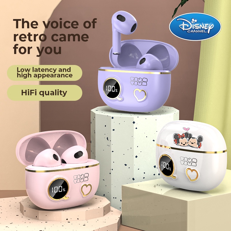 Original Disney TWS Earphones Bluetooth 5.2 Wireless Headphone Sport ...