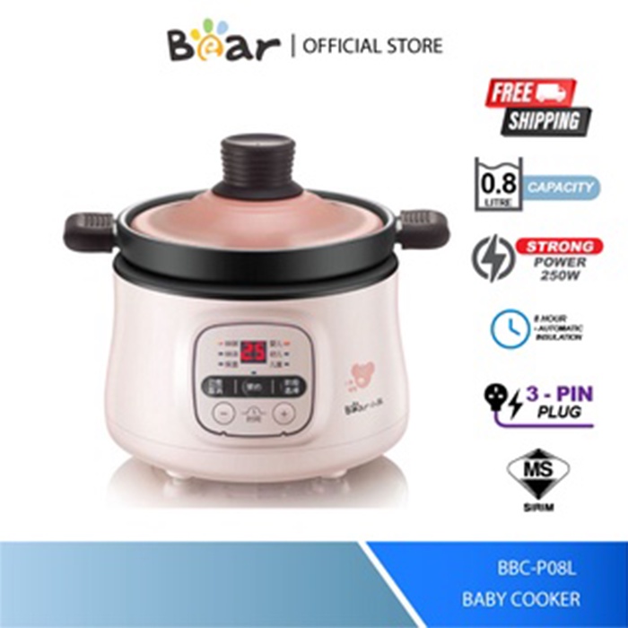 Bear Slow Cooker baby Porridge pot Stew pot electric Soup cooker baby ...