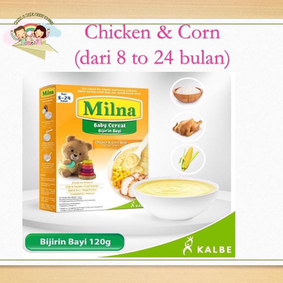 Milna Baby Cereal Bijirin Makanan Baby 120g | Shopee Malaysia