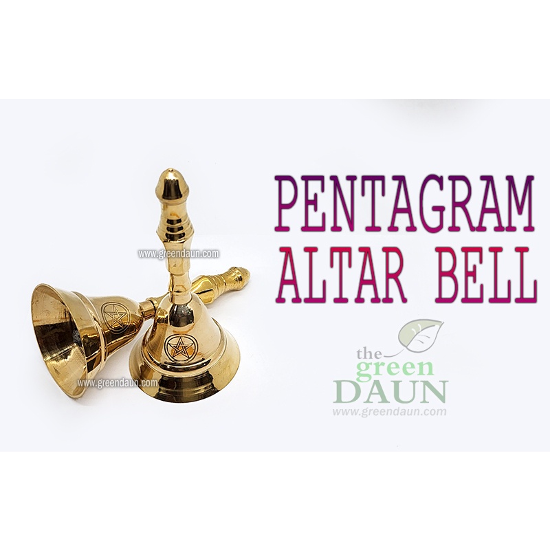 Pentagram Altar Bell for Wicca Ritual Spellcraft Clearing Energy ...