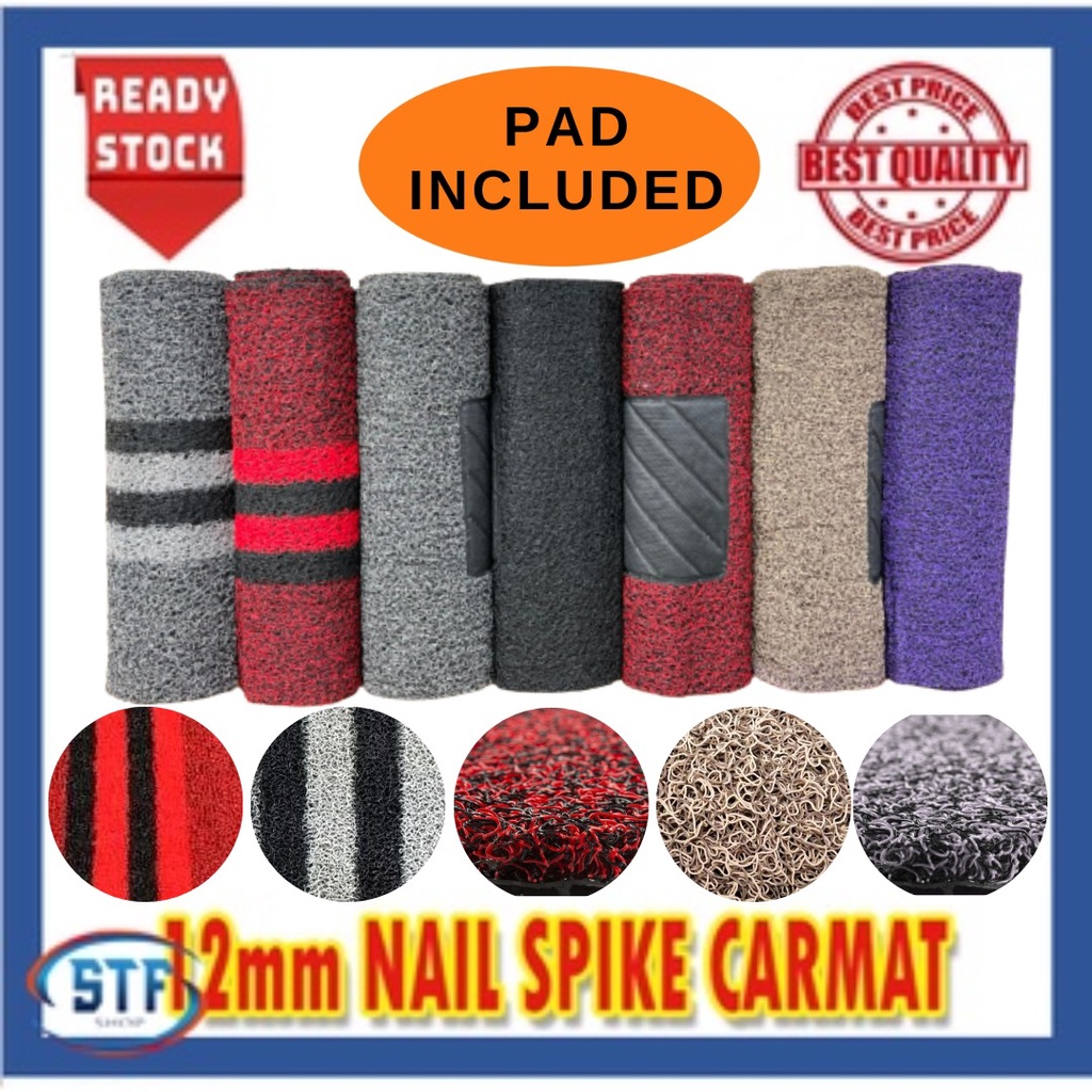 12MM (60CM x 300CM ) OEM Car Coil Mat Floor Mat Carpet Karpet Nail ...