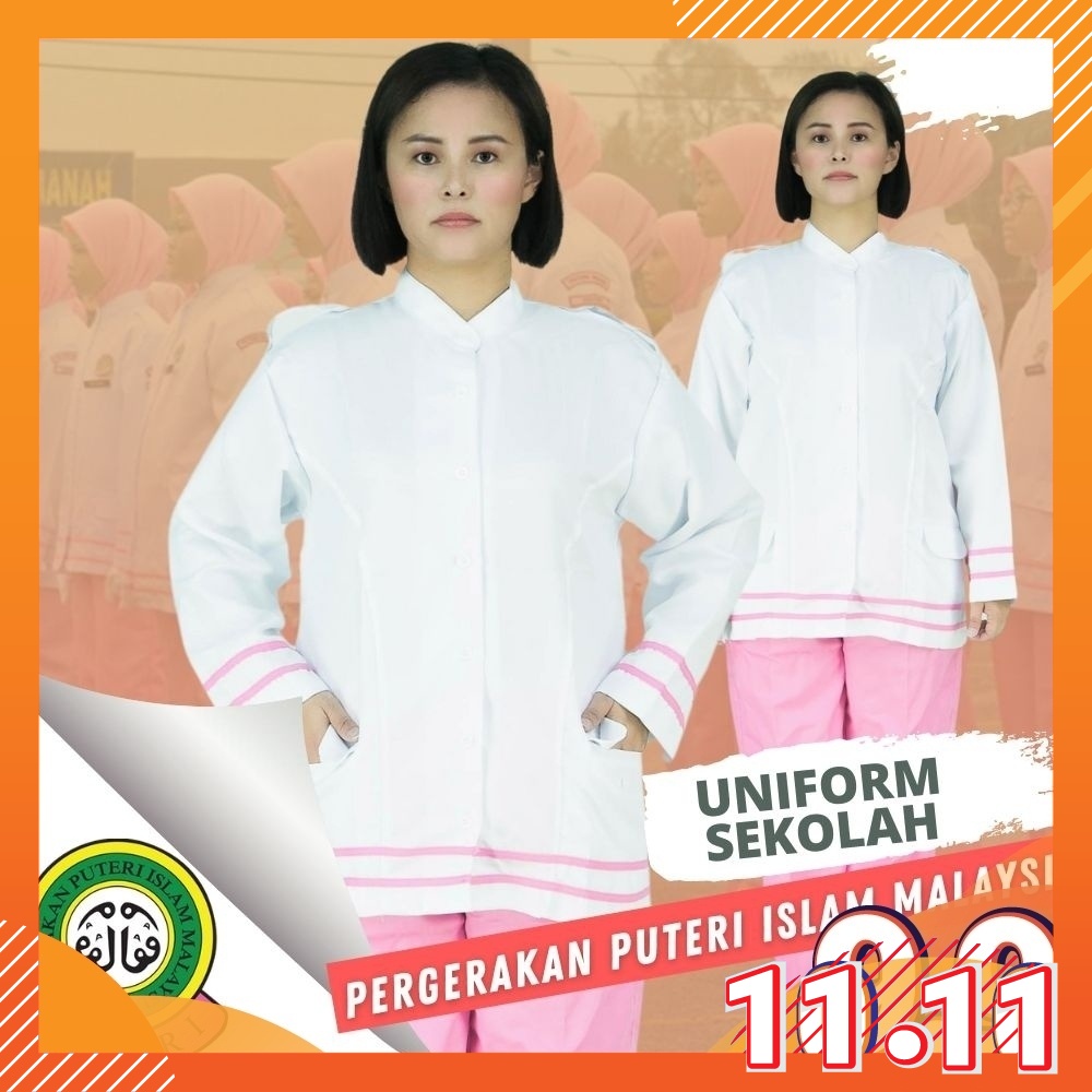 CY 2907 UNIFORM PUTERI ISLAM / KEMEJA UNIFORM PUTERI ISLAM / SET BAJU ...