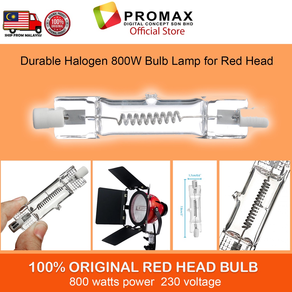 SHIP IN 24 HOURS !! 800w Halogen Tungsten Lamp Studio Lighting ...