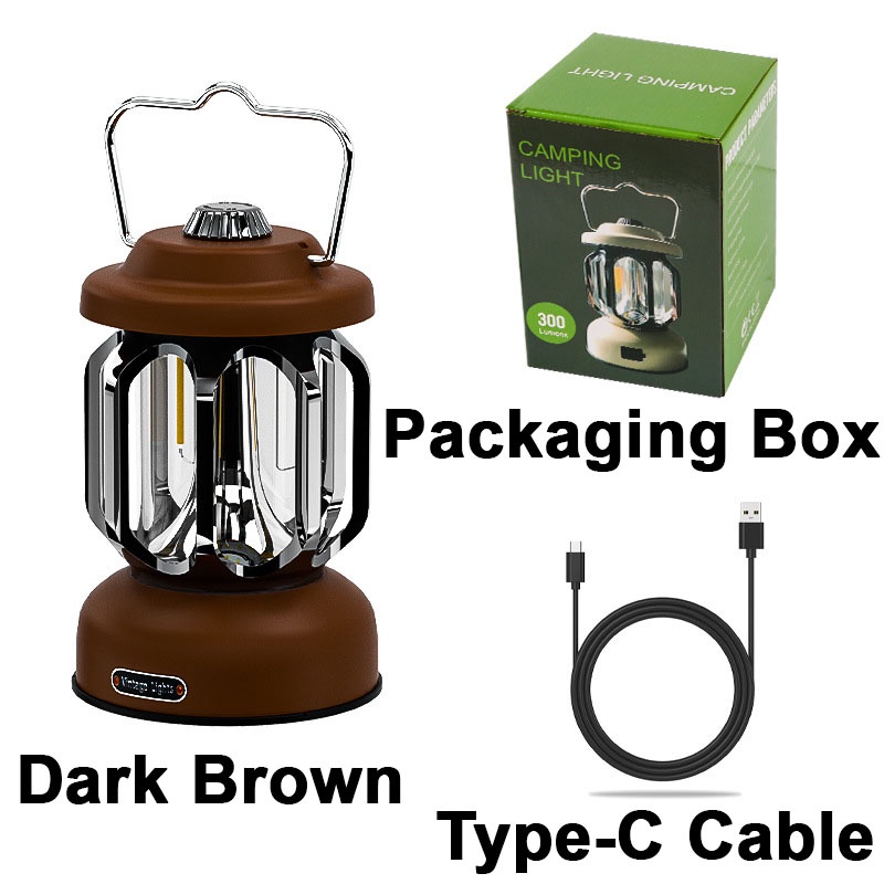 OUTERMAN Rechargeable Vintage Camping Light Lamps Camping Lantern Tent ...