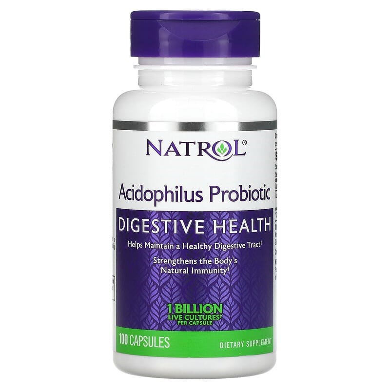 Natrol, Acidophilus Probiotic, 1 Billion, 100 / 150 Capsules | Shopee ...