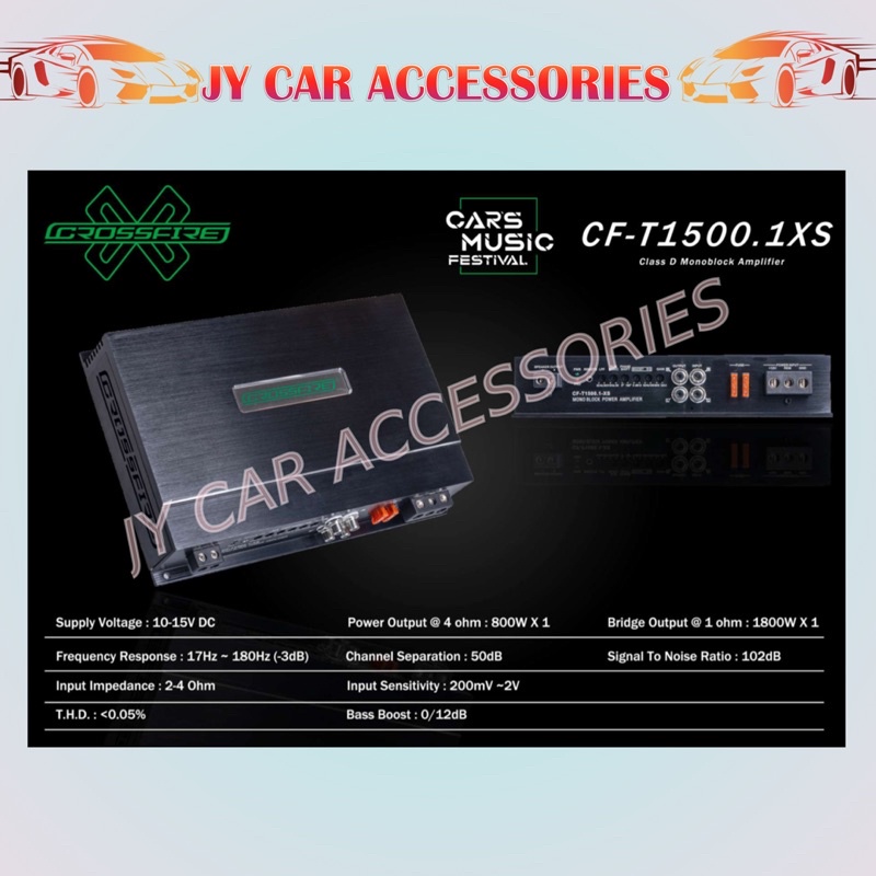 CROSSFIRE CF-T1500.1XS MONO BLOK AMPLIFIER | Shopee Malaysia