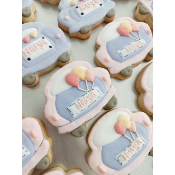 Doorgift decorated royal icing cookies (cars) | Shopee Malaysia