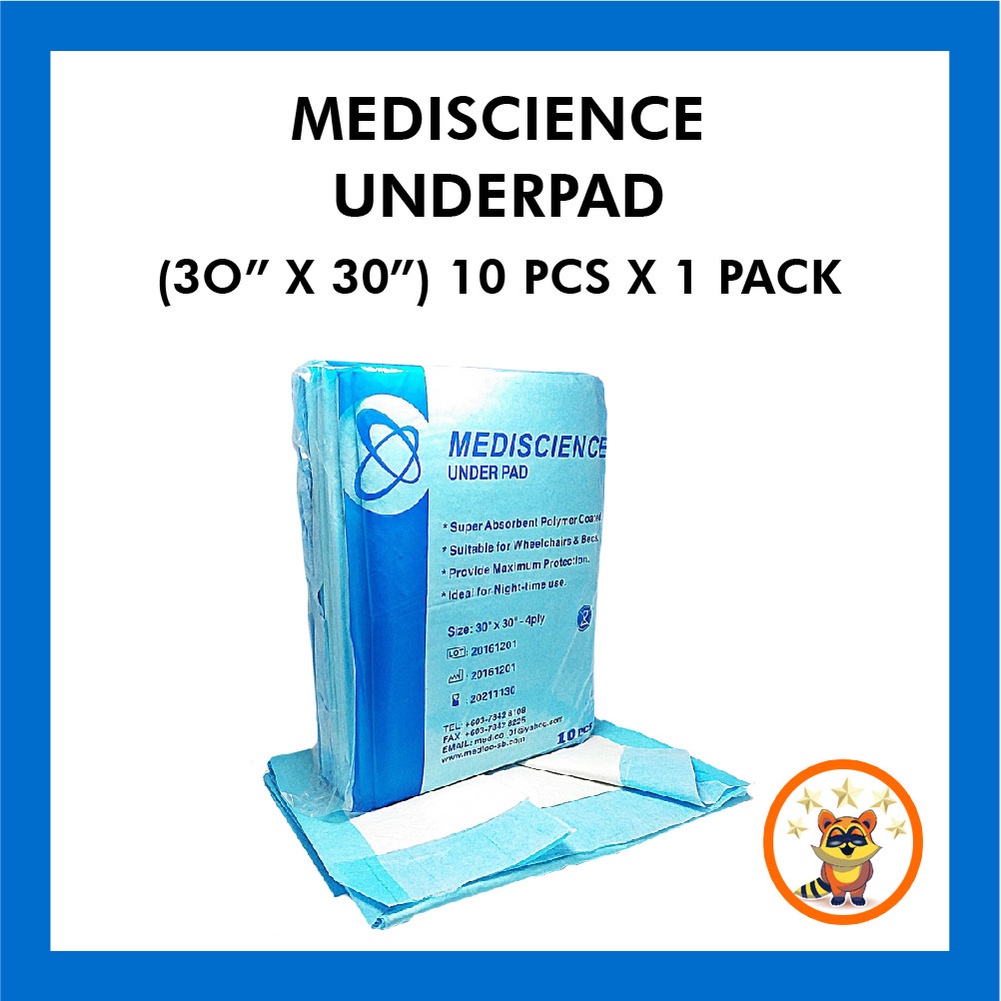 Underpad Disposable Pottypad Hygienic Protector Incontinence Pelapik ...