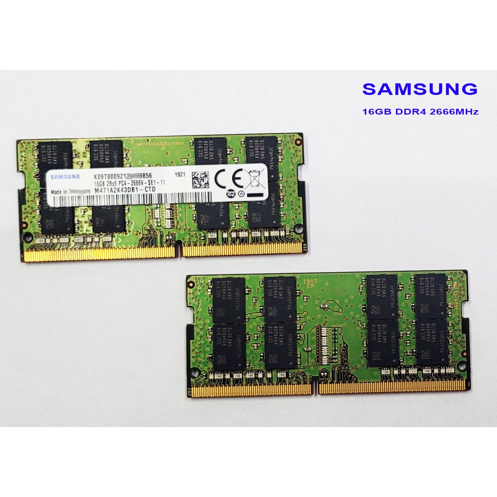 Samsung M471A2K43DB1-CTD 16GB DDR4 PC4-2666V 2666MHz SODIMM RAM 260Pin ...