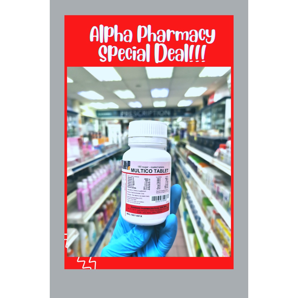 Multico Multivitamin 180s | Original & Ready Stock | Shopee Malaysia